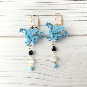 Lenora Dame Mini Dragon Earrings - Etsy