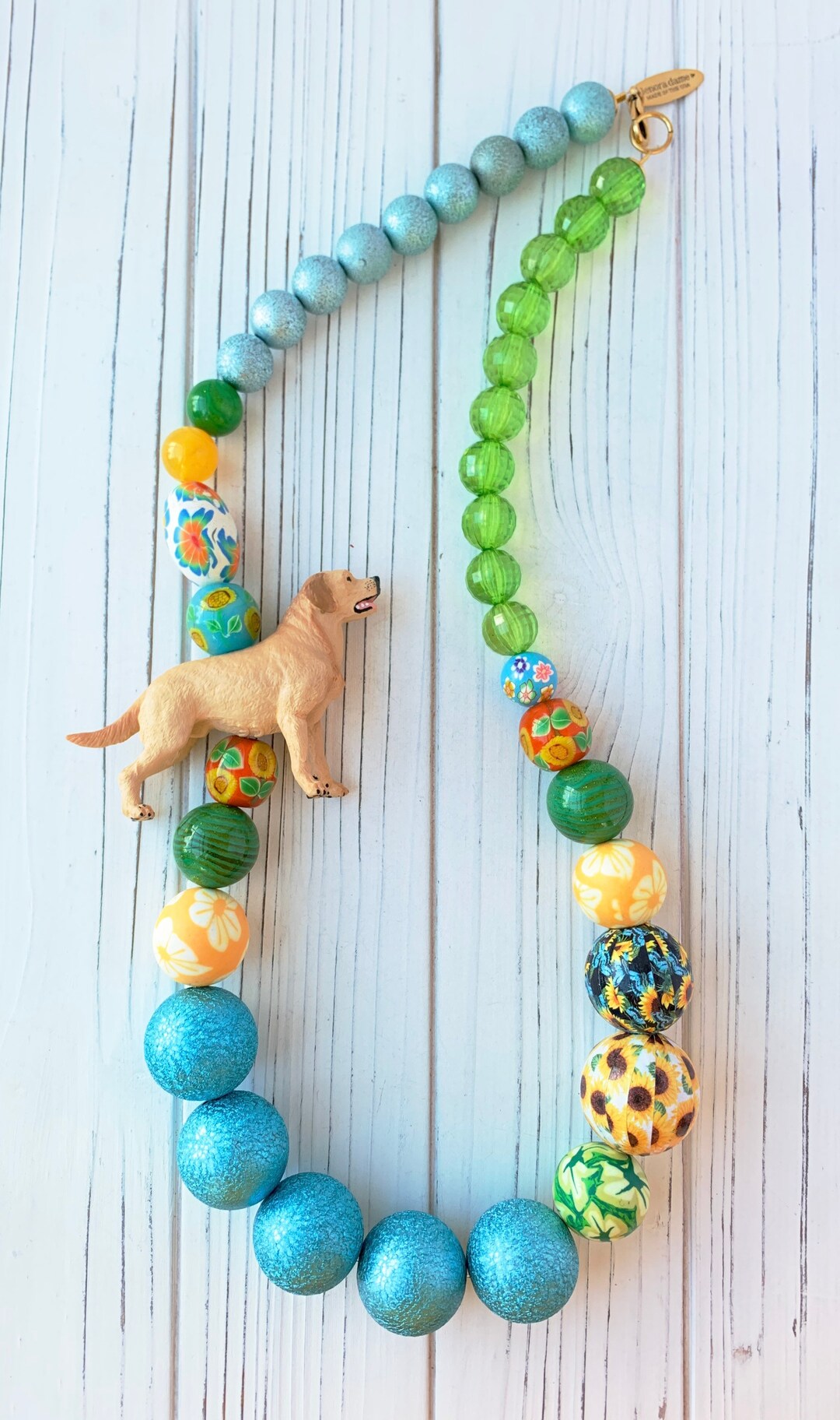Lenora Dame Yellow Lab Necklace - Etsy
