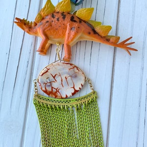Lenora Dame Megan the Stegosaurus Pendant Necklace - Etsy