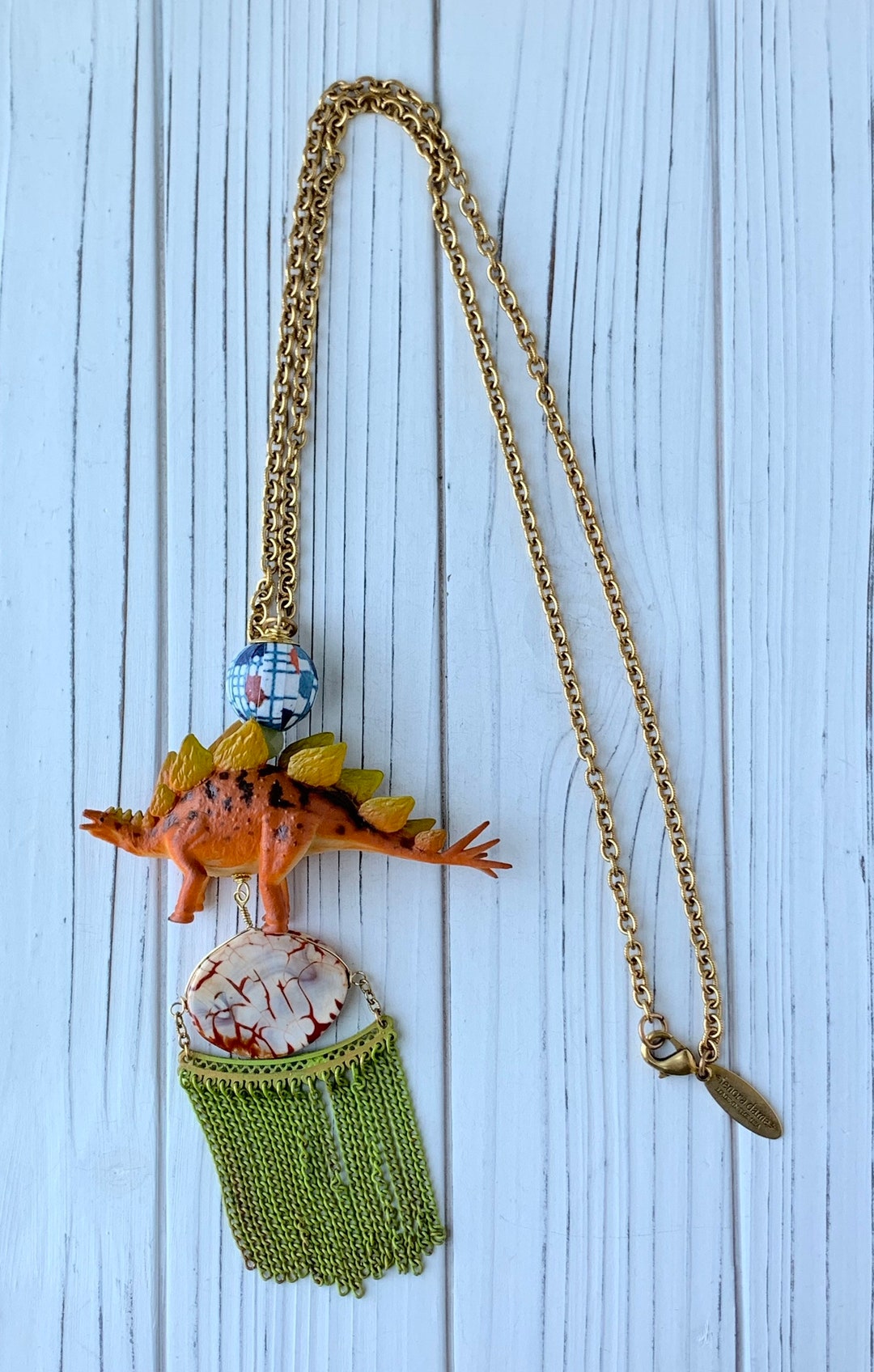 Lenora Dame Megan the Stegosaurus Pendant Necklace - Etsy