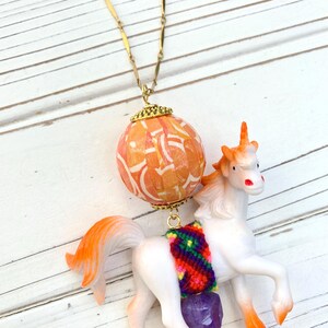 Lenora Dame Magical Unicorn Pendant Necklace - One-of-a-kind - Etsy