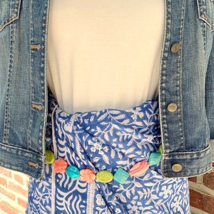 NEW! Lenora Dame Key West Beaded Chain Belt - Etsy