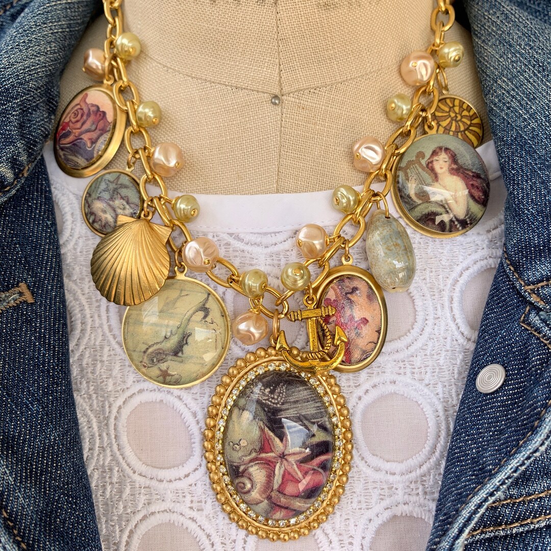 Lenora Dame Under the Sea Charm Necklace - Etsy
