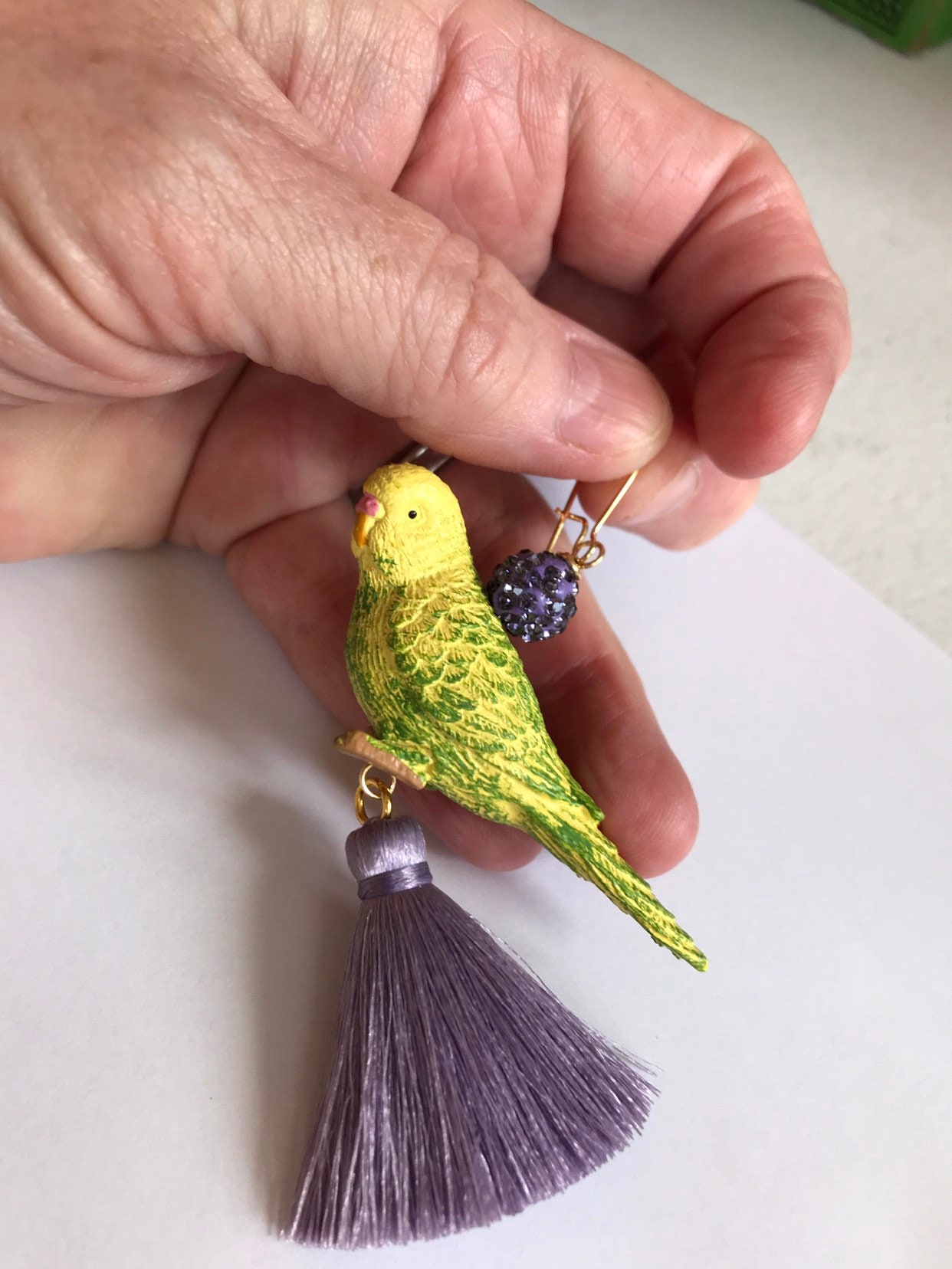 Lenora Dame Parakeet Tassel Earrings - Etsy