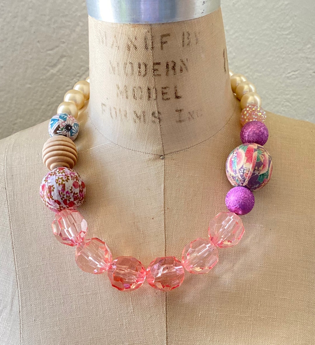 Lenora Dame Queen Mum Cotton Candy Choker Necklace - Etsy