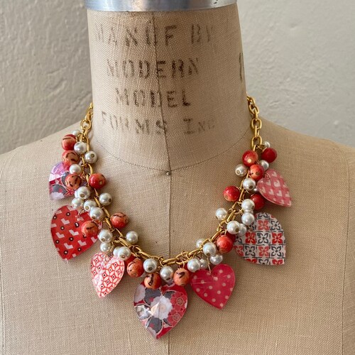 Lenora Dame Classic Pearl Charm Necklace - Etsy