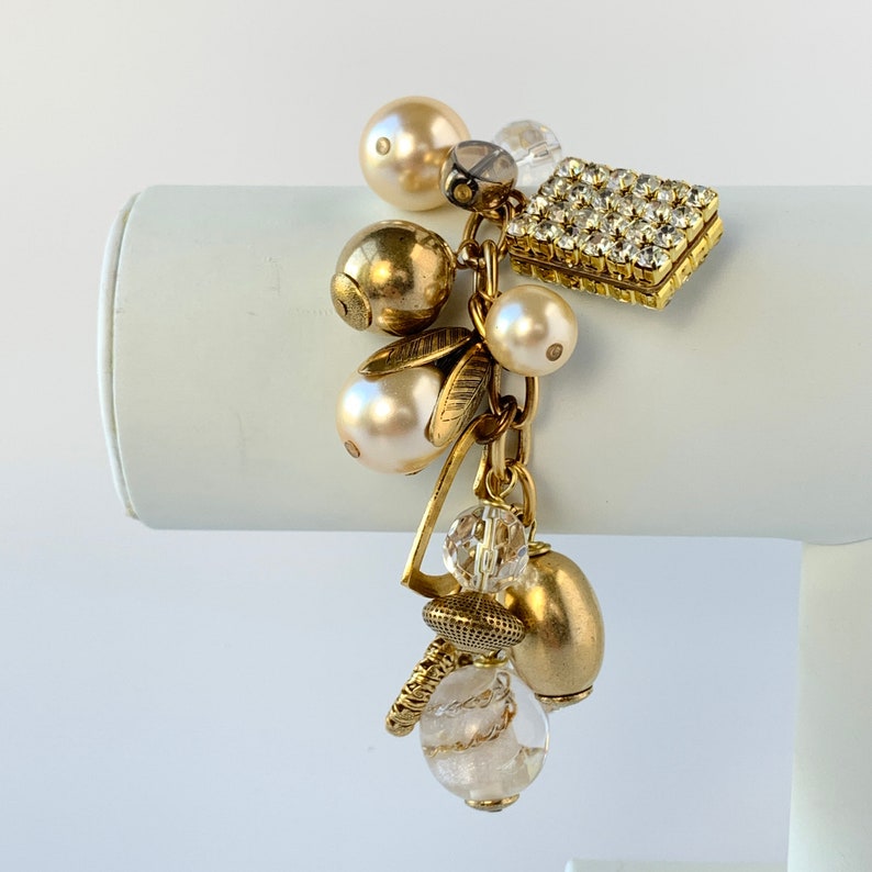 Lenora Dame Classic Pearl Bauble Charm Bracelet - Etsy
