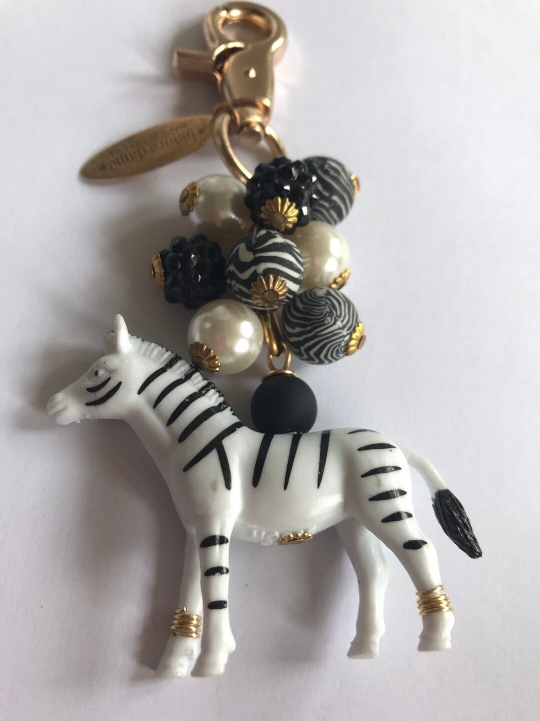 Lenora Dame Zebra Bag Charm - Etsy