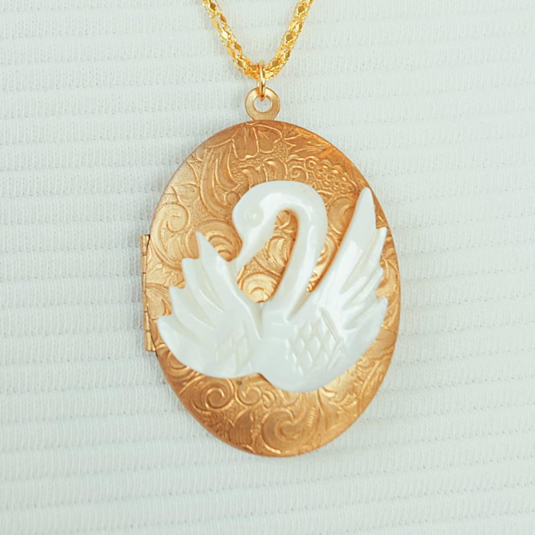 Lenora Dame Swan Lake Locket - Etsy