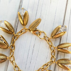 Lenora Dame Classic Bead Cap Charm Bracelet - Lucite - Etsy