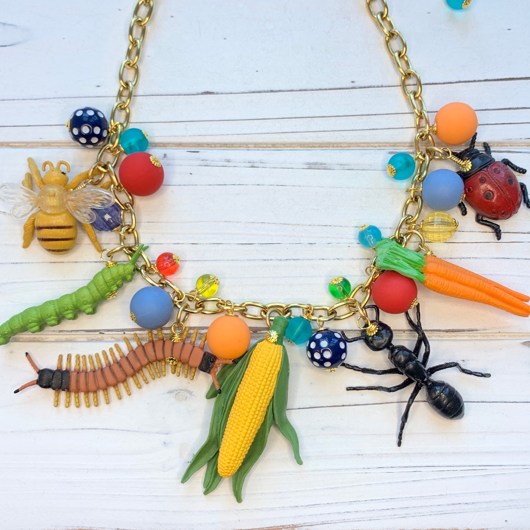 Lenora Dame Garden Bugs Necklace - Etsy