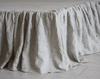 Linen Dust Ruffle | Etsy