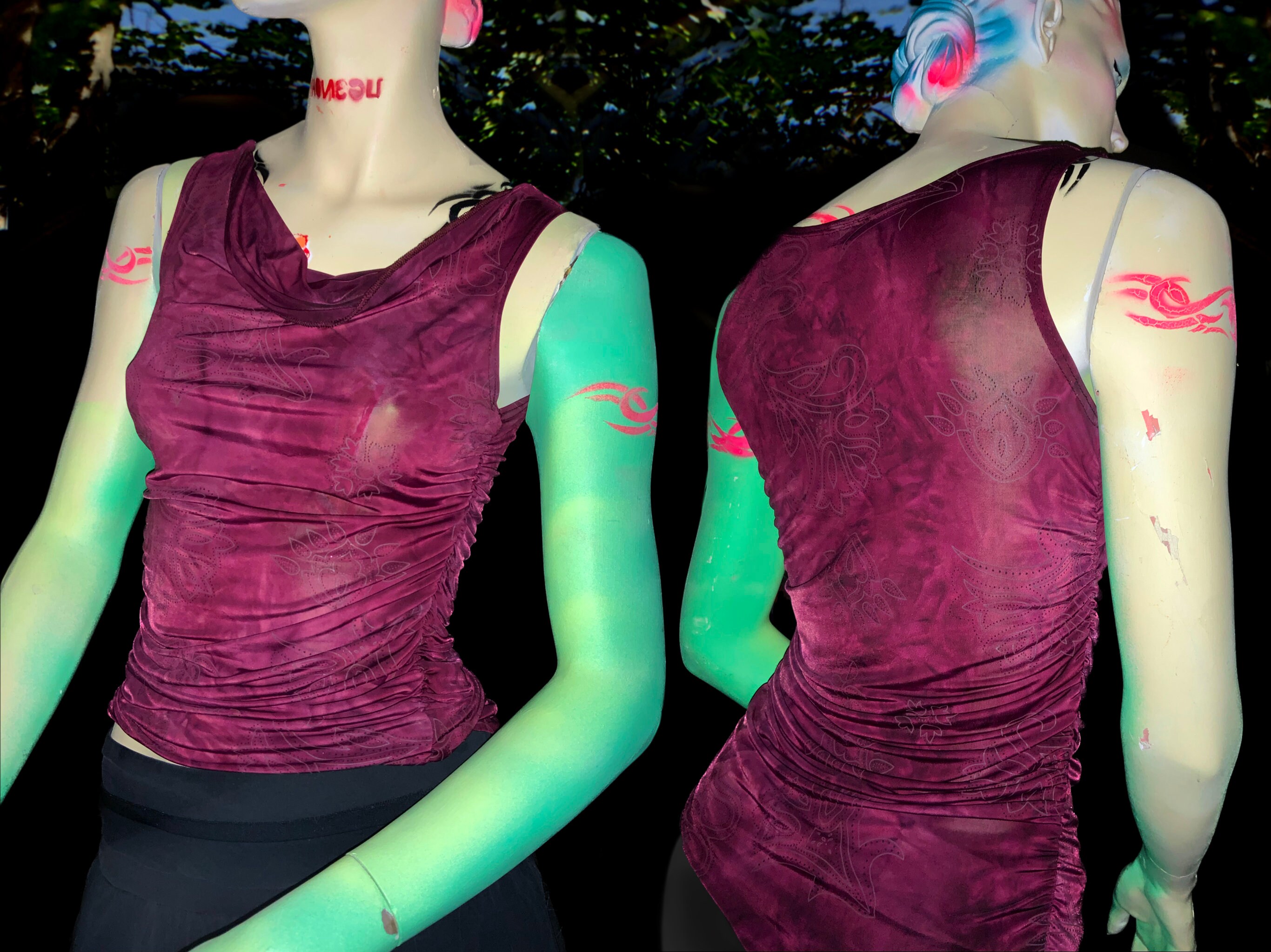 Late 90s Early 2000s Suzy Shier Cowl Neck Form Fitting - Etsy