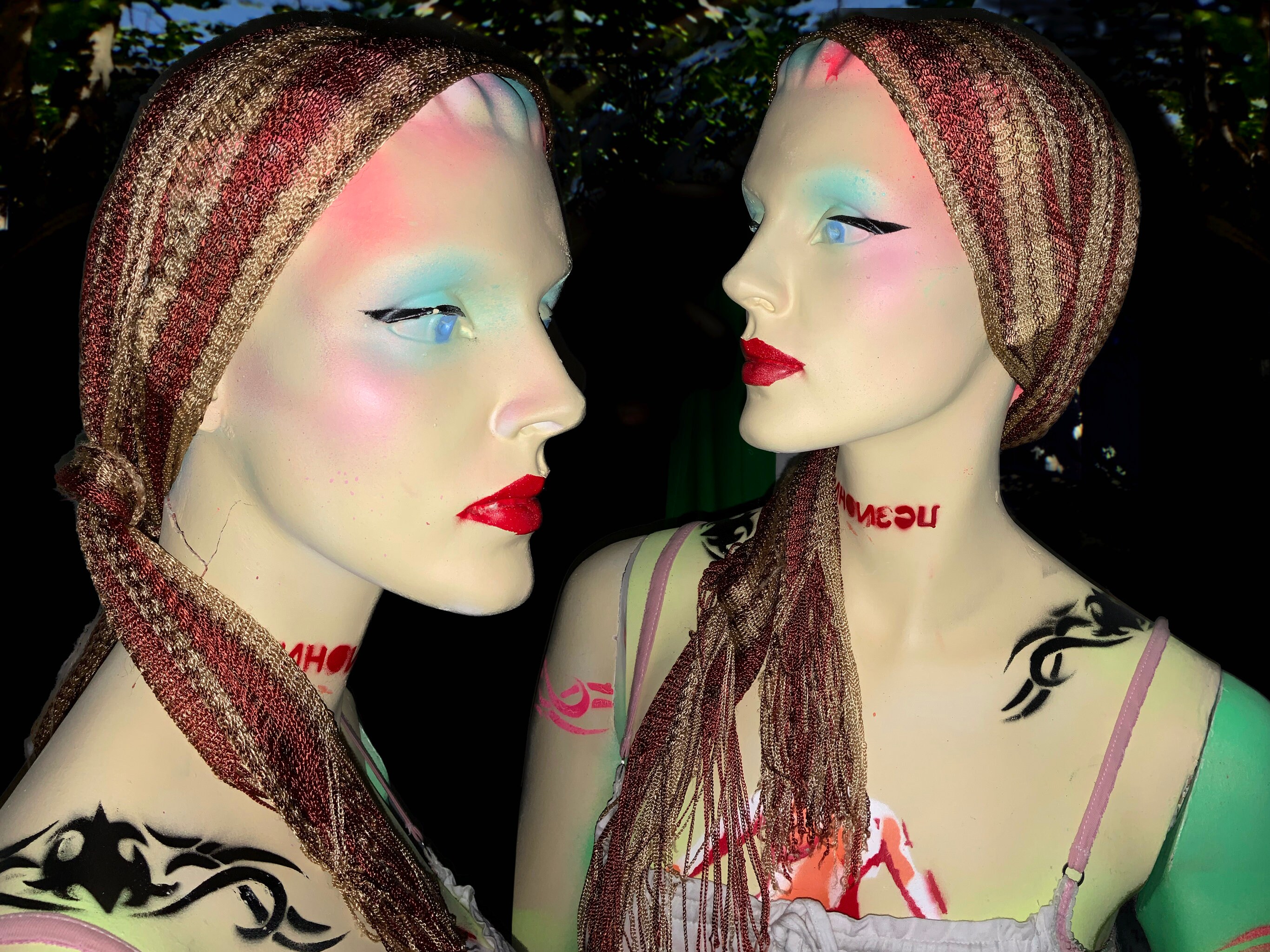 Y2K Funky Skinny Scarf Long Gypsy Inspired Early 2000's Millenium ...