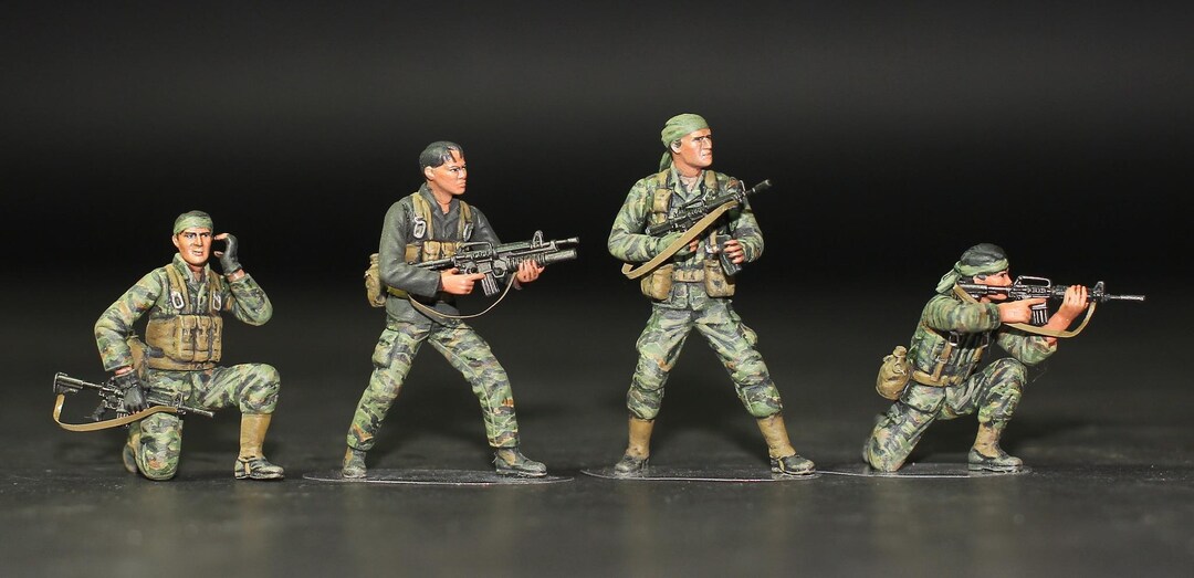 Pre-order – 1:35 Propainted Special Forces MACV-SOG - 4 Figures ...