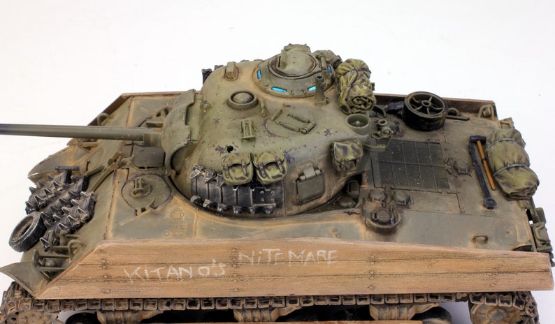 Probuilt Model USMC M4A2 Late PTO Sherman Medium Tank WW2 1:35 built ...