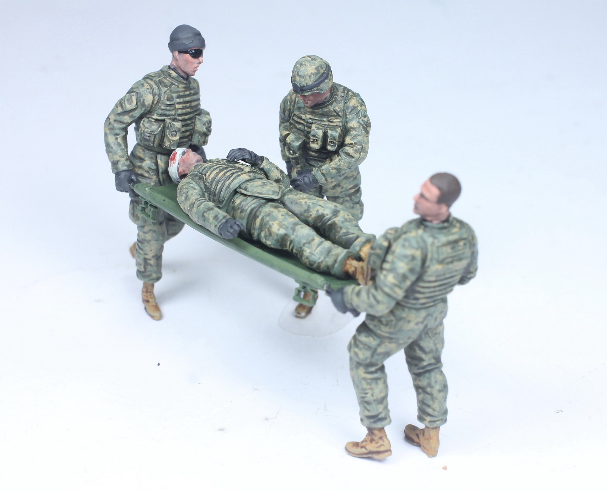 Propainted Figures Modern US Army Stretcher Ambulance Team 04 - Etsy