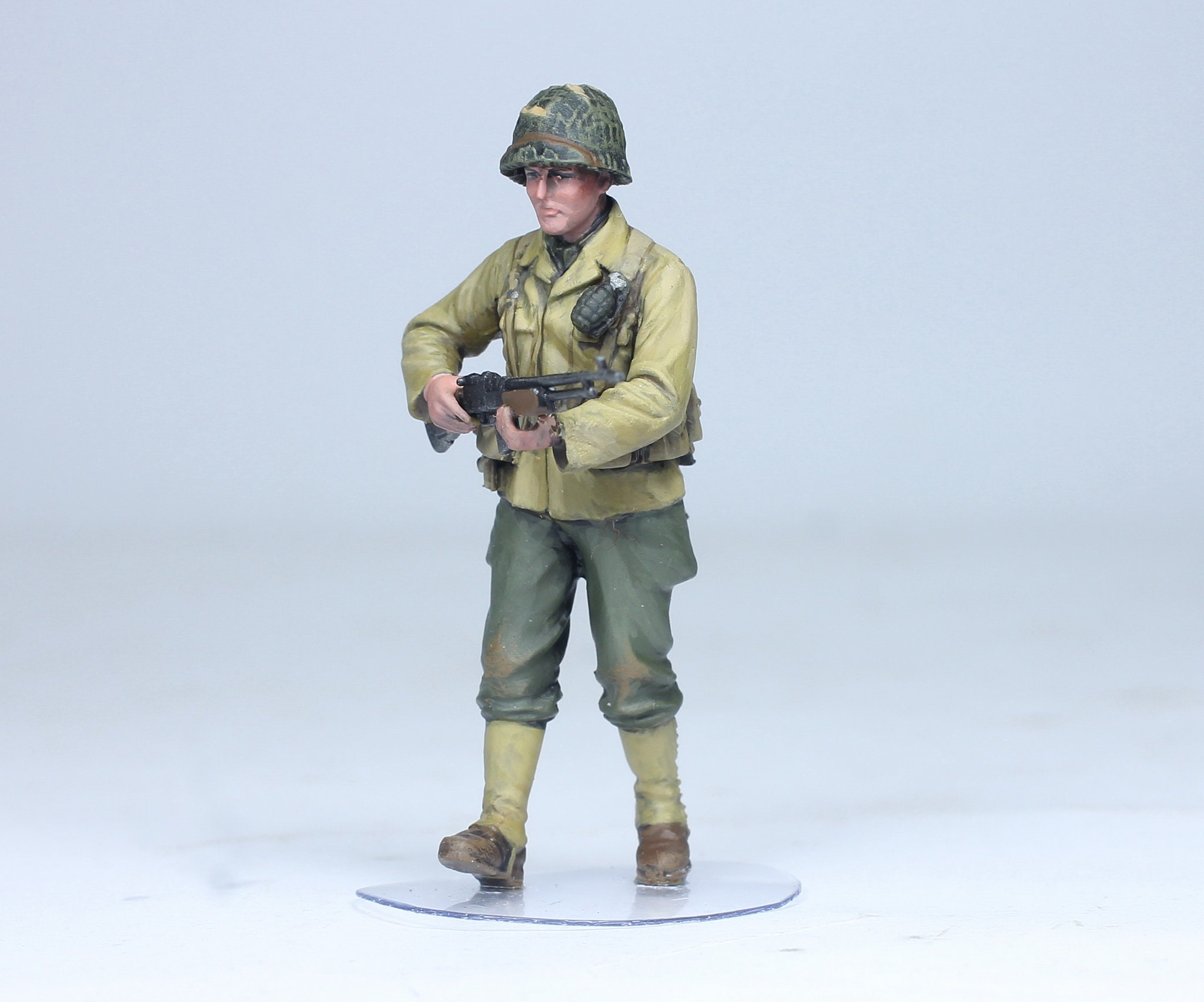 Painted Figures US Soldiers Infantry 04 Figures European WW2 1:35 Scale ...