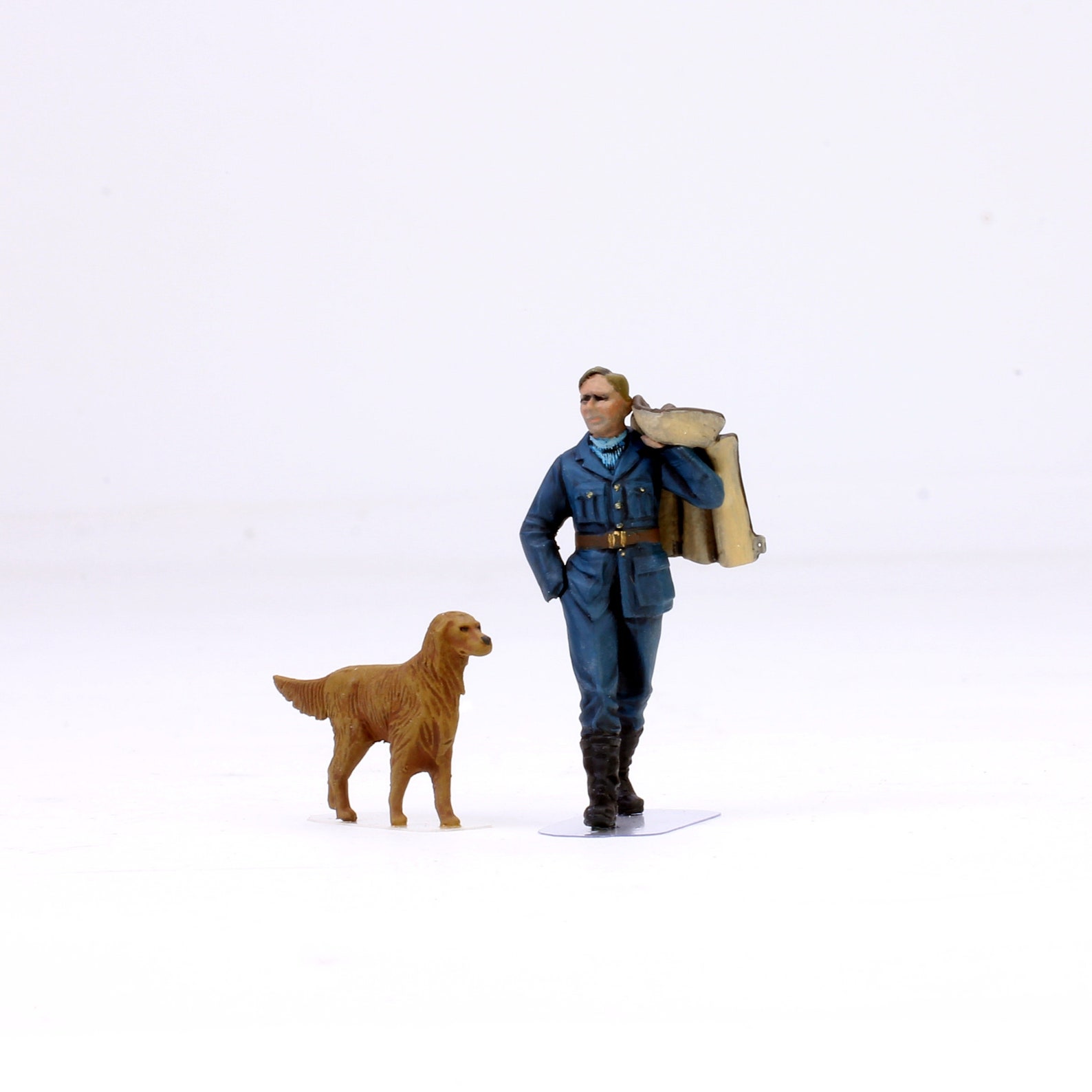 Pro-painted Figure RAF Pilot and Dog WWII 1:48 (aircraft is Not ...