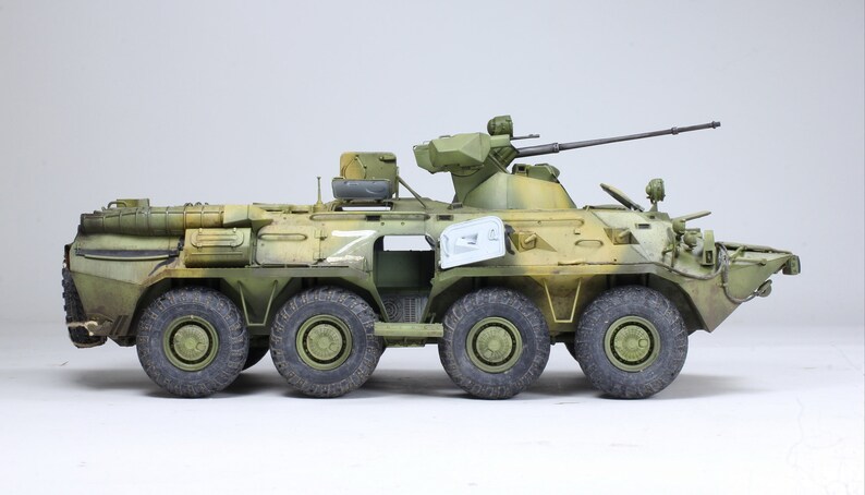 Pro Built Model Russian BTR-80A APC 1:35 built and Painted by ...
