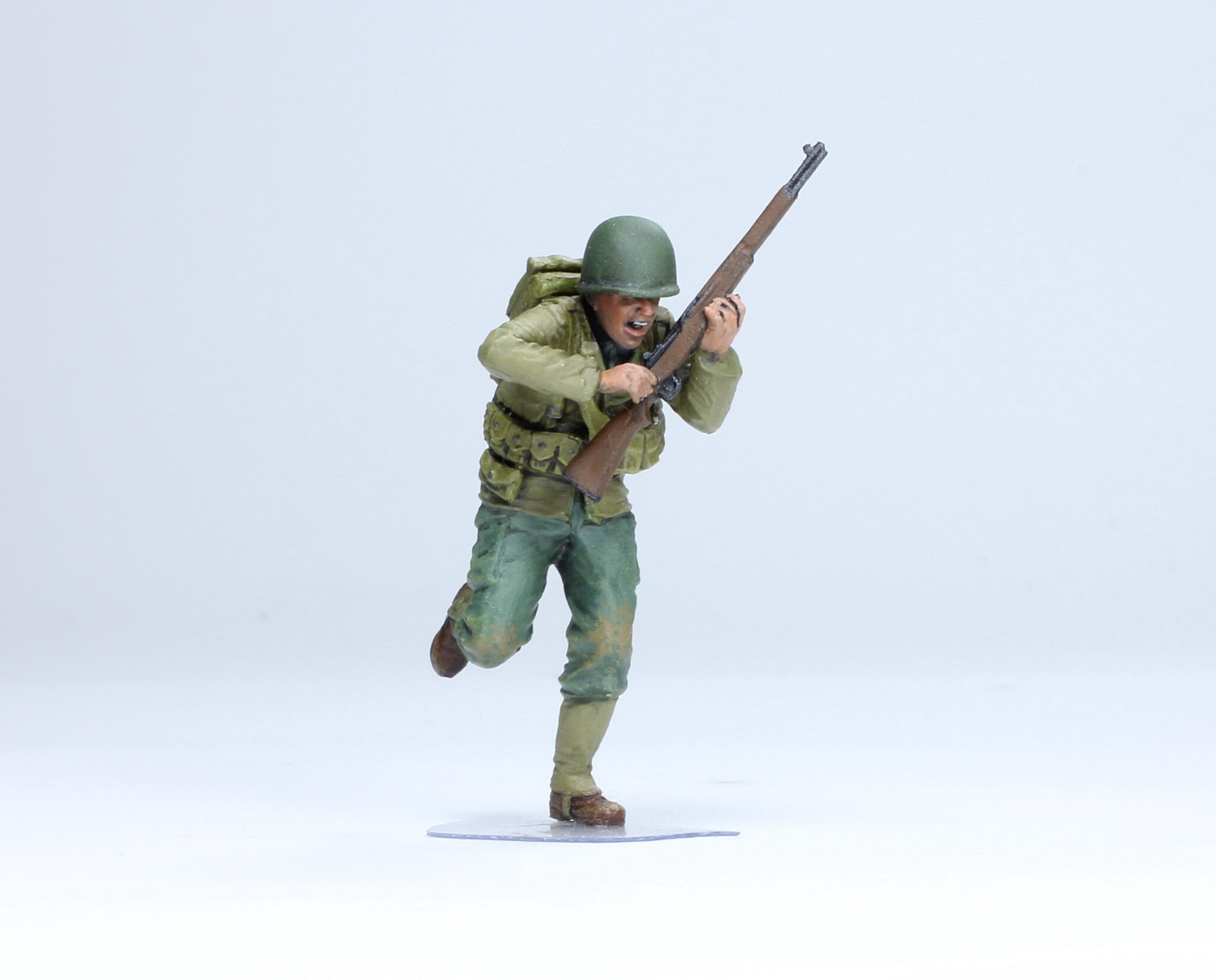 Painted Figure US Soldiers Moving in European Battlefield 06 Figures ...