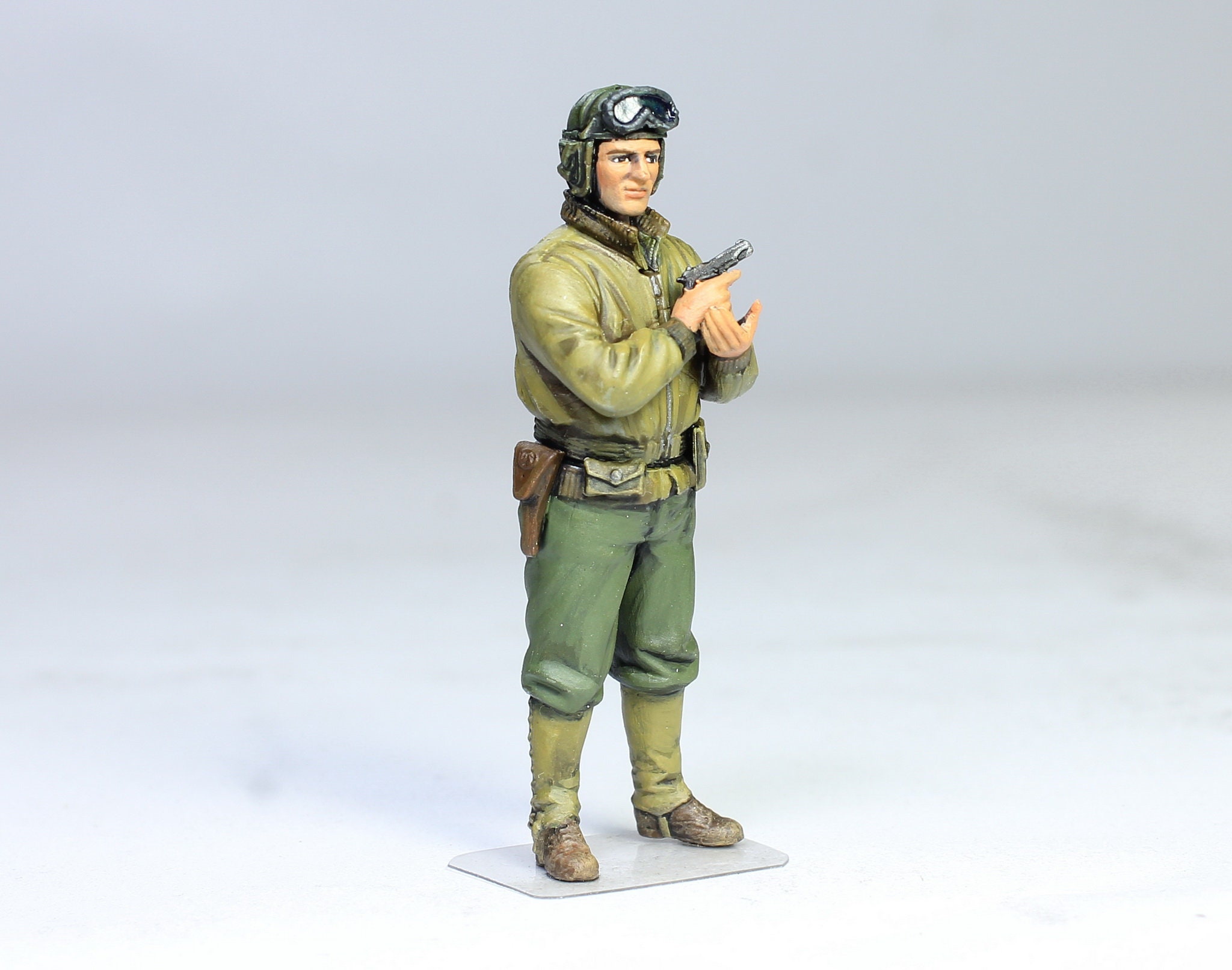 Painted Figure US Tank Commander, European Theater WWII 1:35 Scale ...