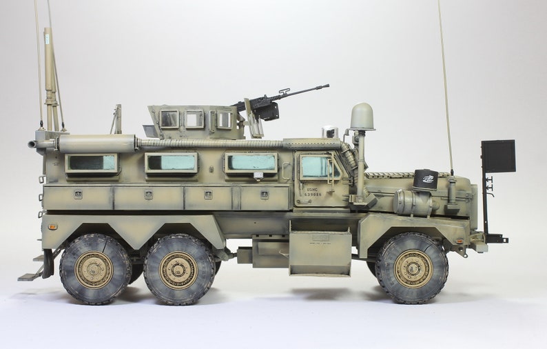Pro Built Model US Army Cougar 6x6 MRAP Vehicle 1:35 built | Etsy