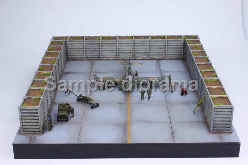 Probuilt Diorama USAF Airfield With Steel Revetment Wall - Etsy