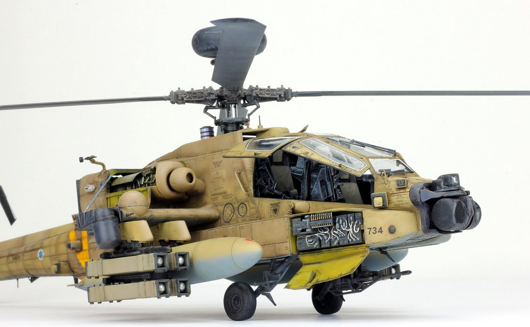 Pro Built Model 1:35 Israeli IAF AH-64D Saraf Apache built and Painted by Professional Skills - Etsy