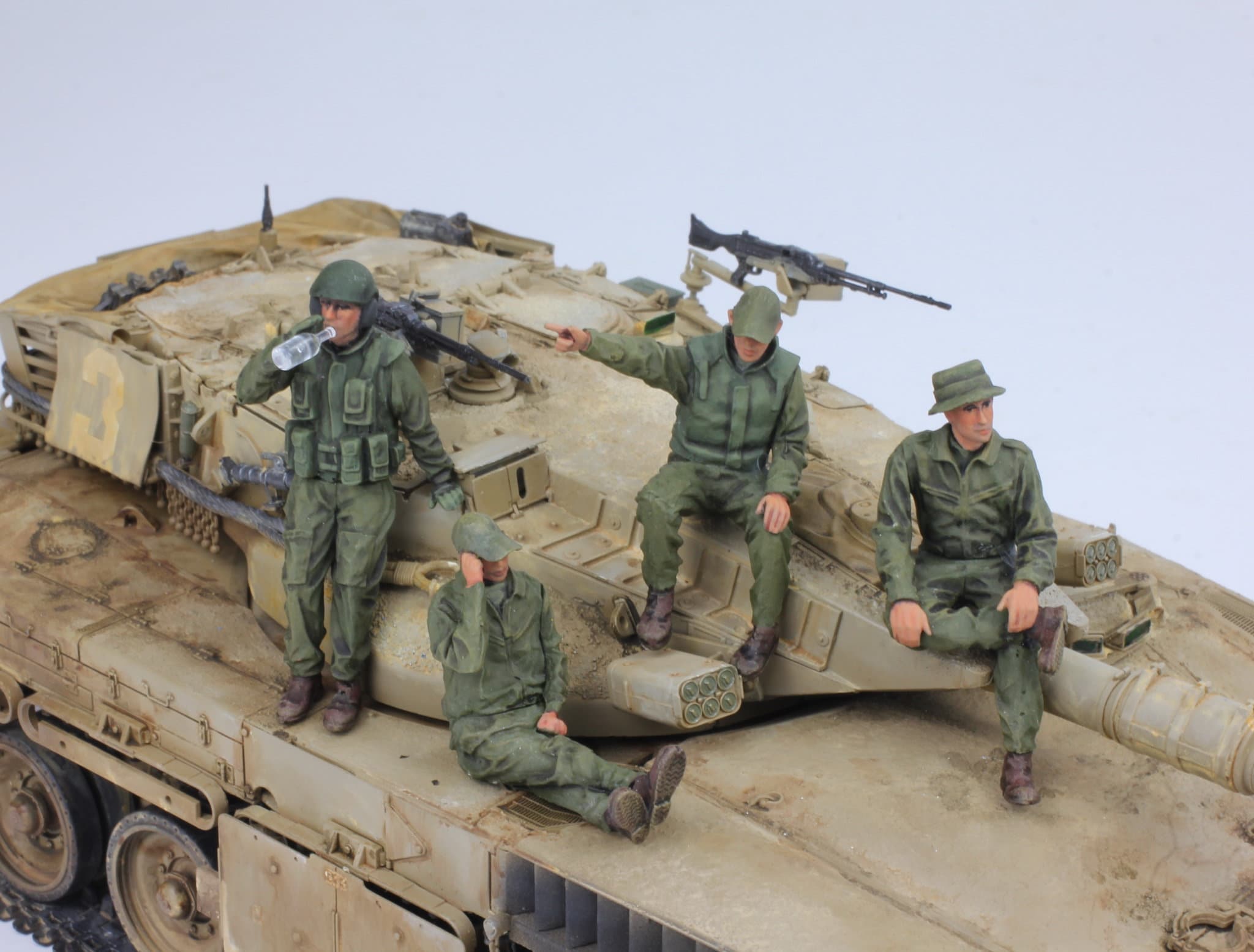 Painted Figures IDF Tank Crews 04 Figures, Tank is Not Included 1:35 ...