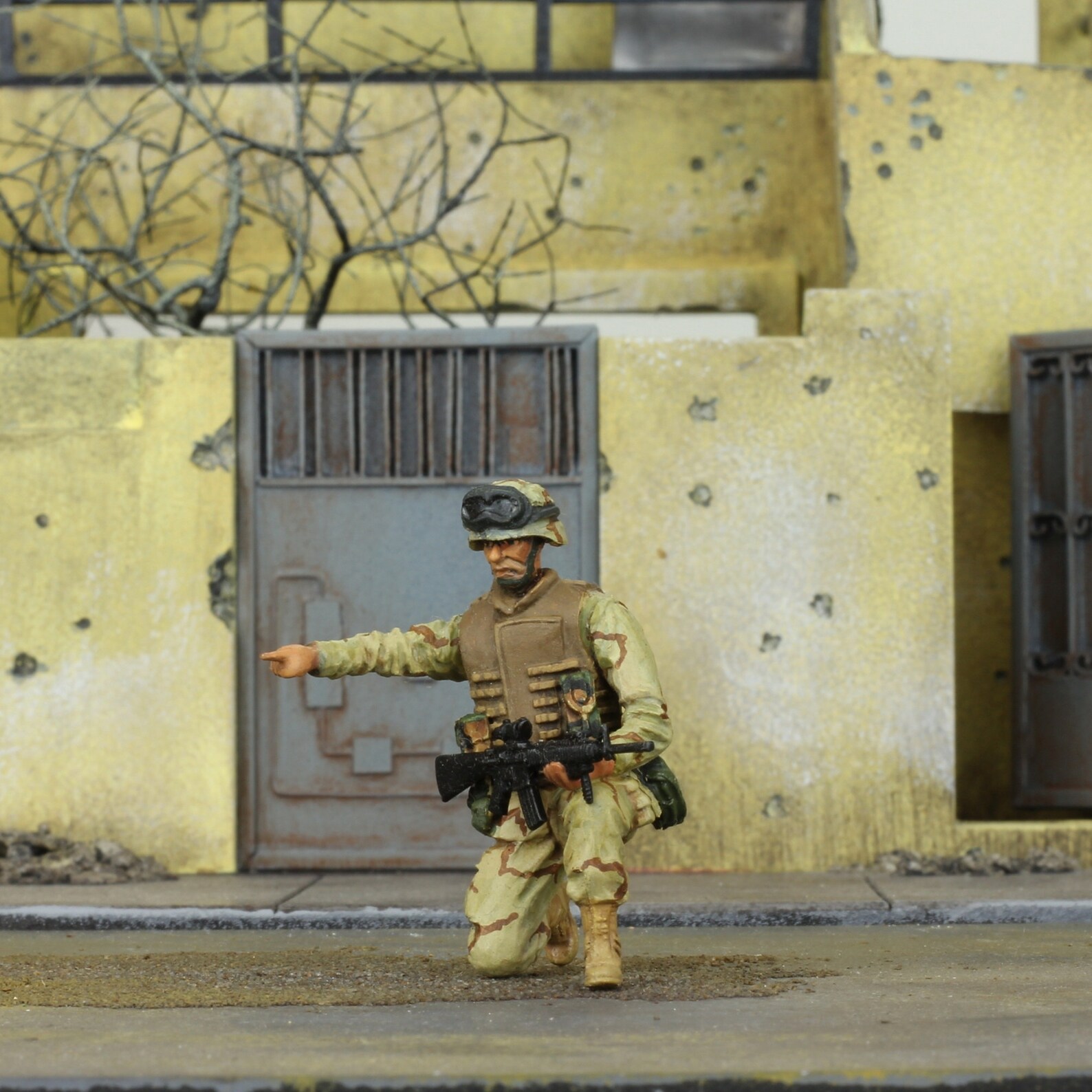Pro-painted Figure US USMC Soldier in Battle (set 5, Base is Not ...