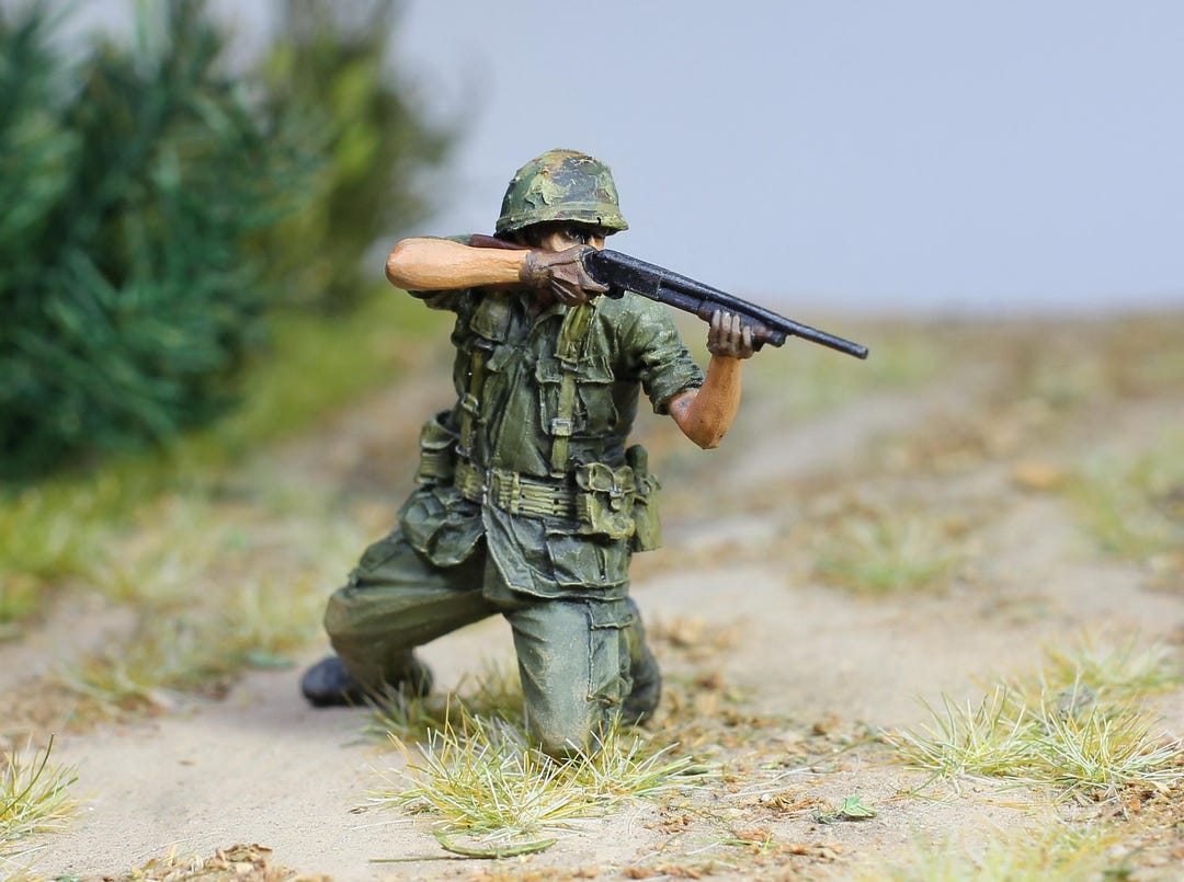Painted USMC Vietnam War Soldier Figure: 1/35 Scale Resin Model - Etsy