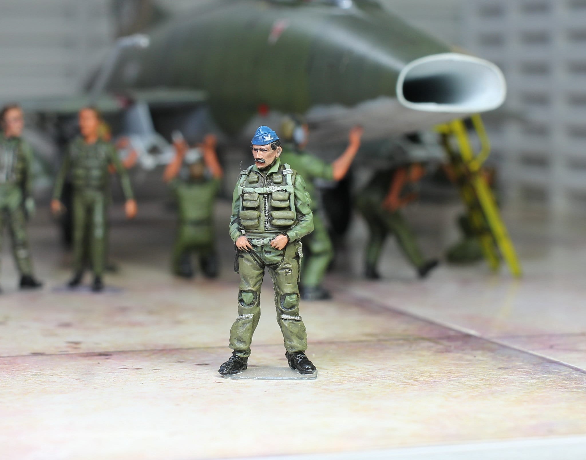 Painted Figure USAF Pilot 1:48 built and Painted by - Etsy