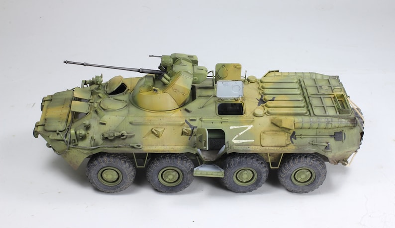 Pro Built Model Russian BTR-80A APC 1:35 built and Painted by ...