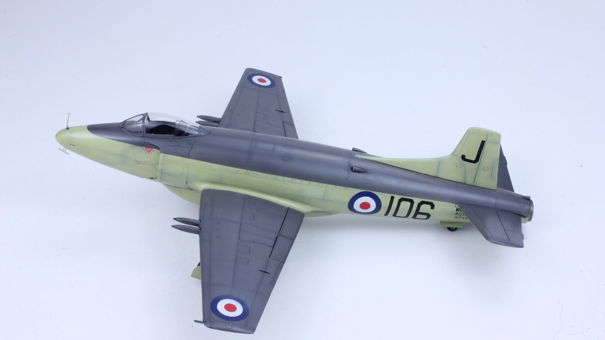 Probuilt Model Supermarine Attacker F.1 Fighter Aircraft 1:48 built and ...