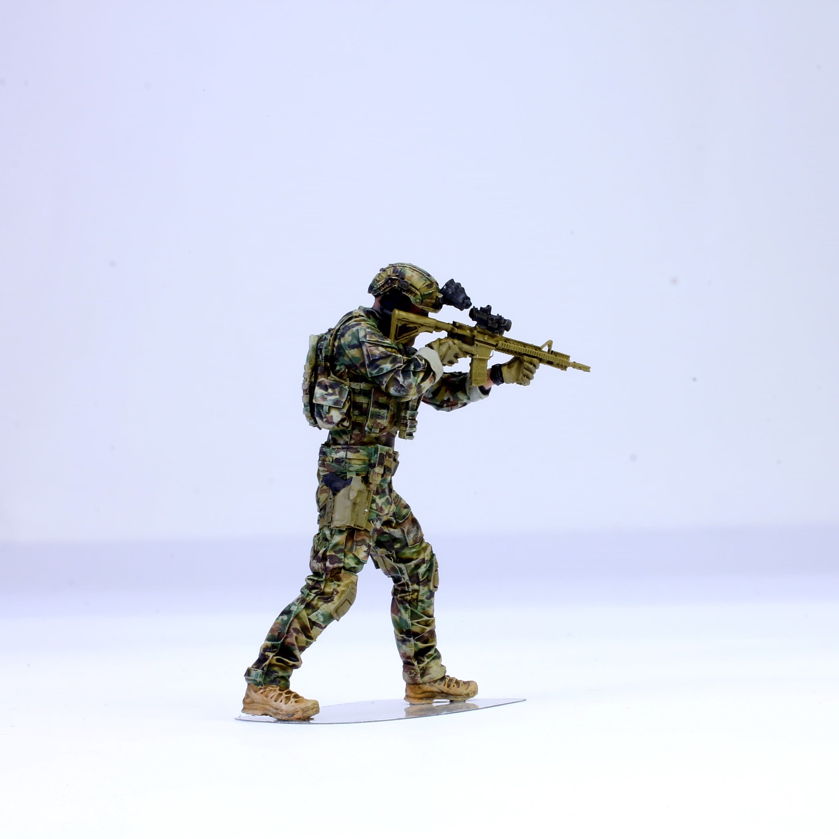 Painted Figure US Navy Seal Special Force in Multicam Camouflage ...