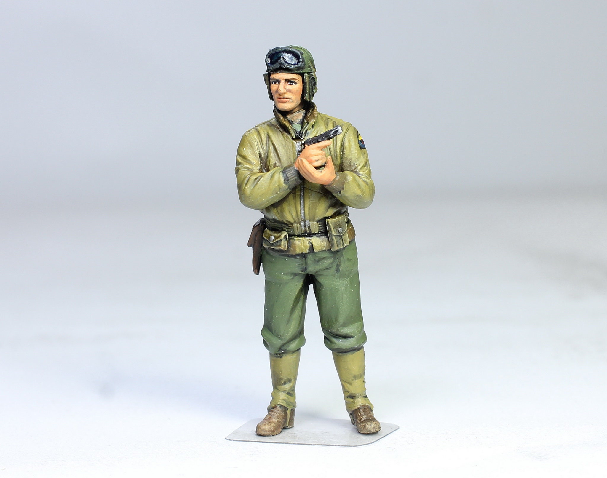 Painted Figure US Tank Commander, European Theater WWII 1:35 Scale ...
