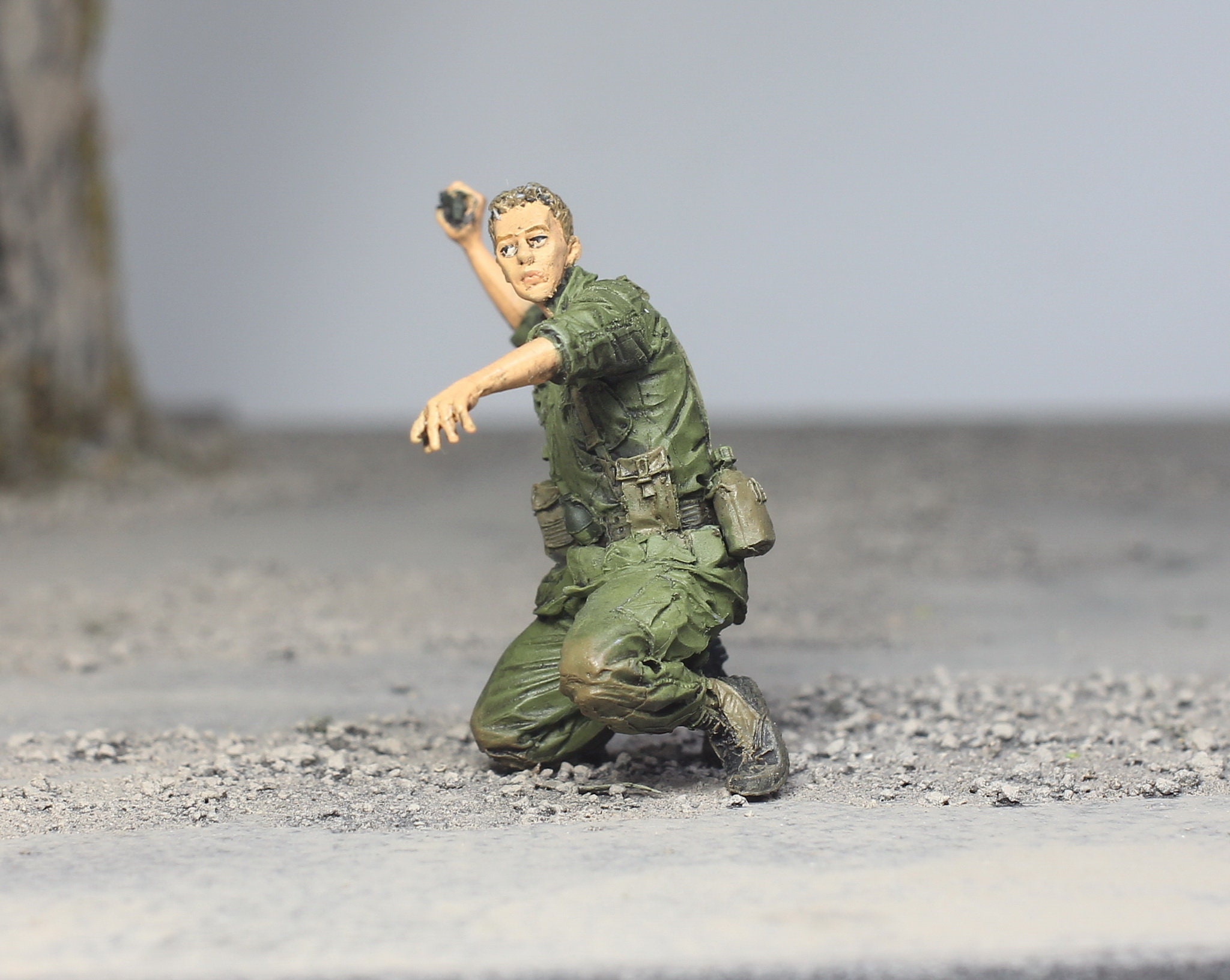 Painted Figures Army Soldiers in Fight (02 Figures) Vietnam War 1:35 ...