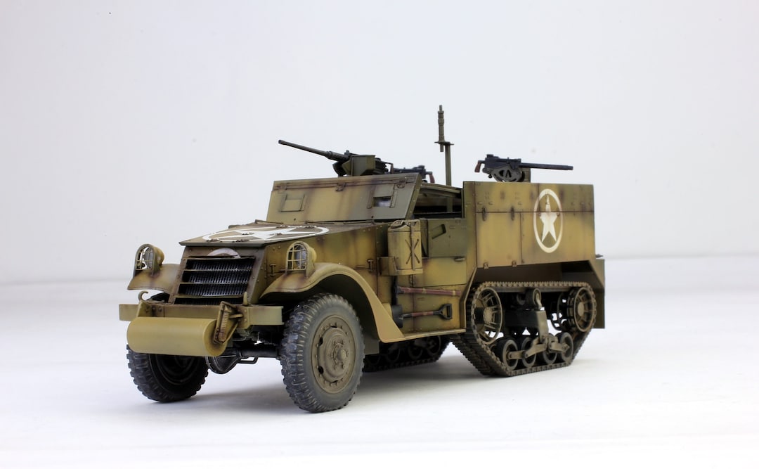 Probuilt 1:35 Scale M2A1 Half Track Model - WWII US Army - Etsy