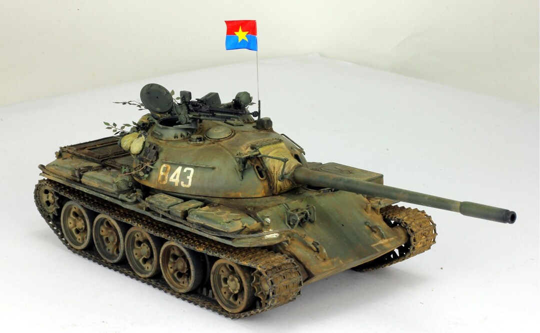 Probuilt 1:35 NVA T-54 Tank No.843 – April 30, 1975 | Vietnam War ...