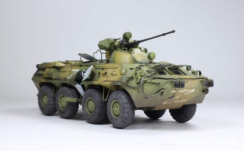 Pro Built Model Russian BTR-80A APC 1:35 built and Painted by - Etsy ...