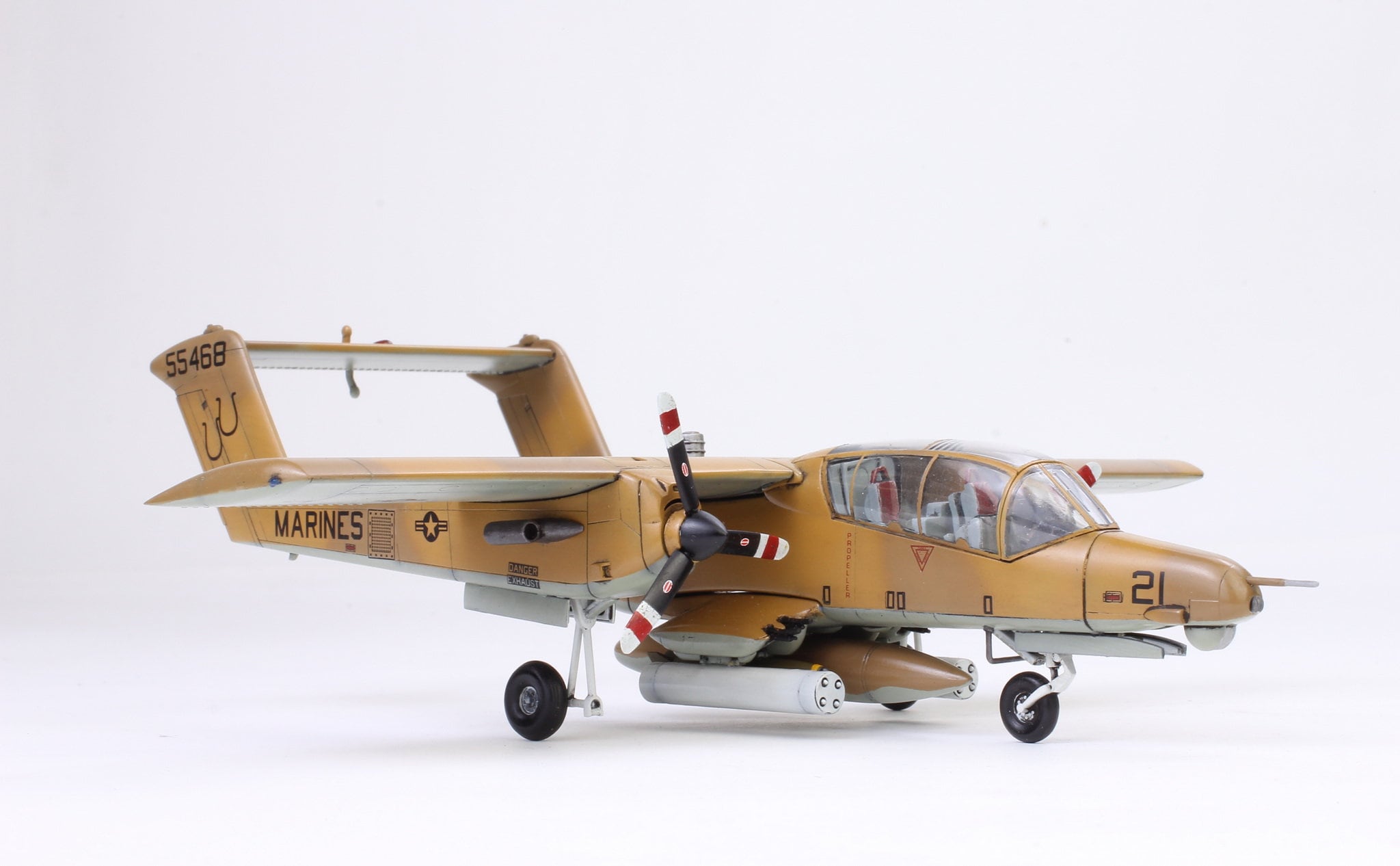 USMC OV-10D Bronco /w 02 Seated Pilots in Cockpit, Desert Storm 1991 1: ...