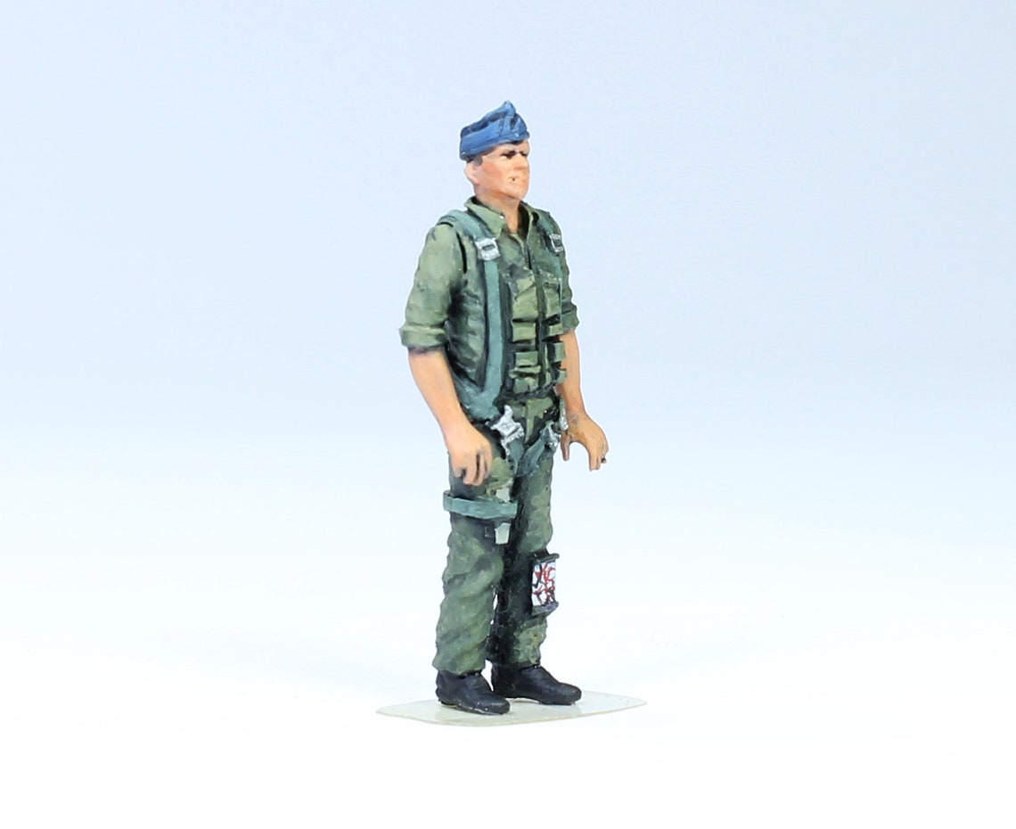 Painted Figure US Fighter Pilot 1:48 Scale built and Painted - Etsy