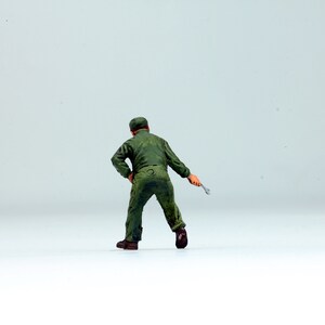 Painted Figure USAAF Ground Crew WWII (set 1) 1:48 (built and Painted ...
