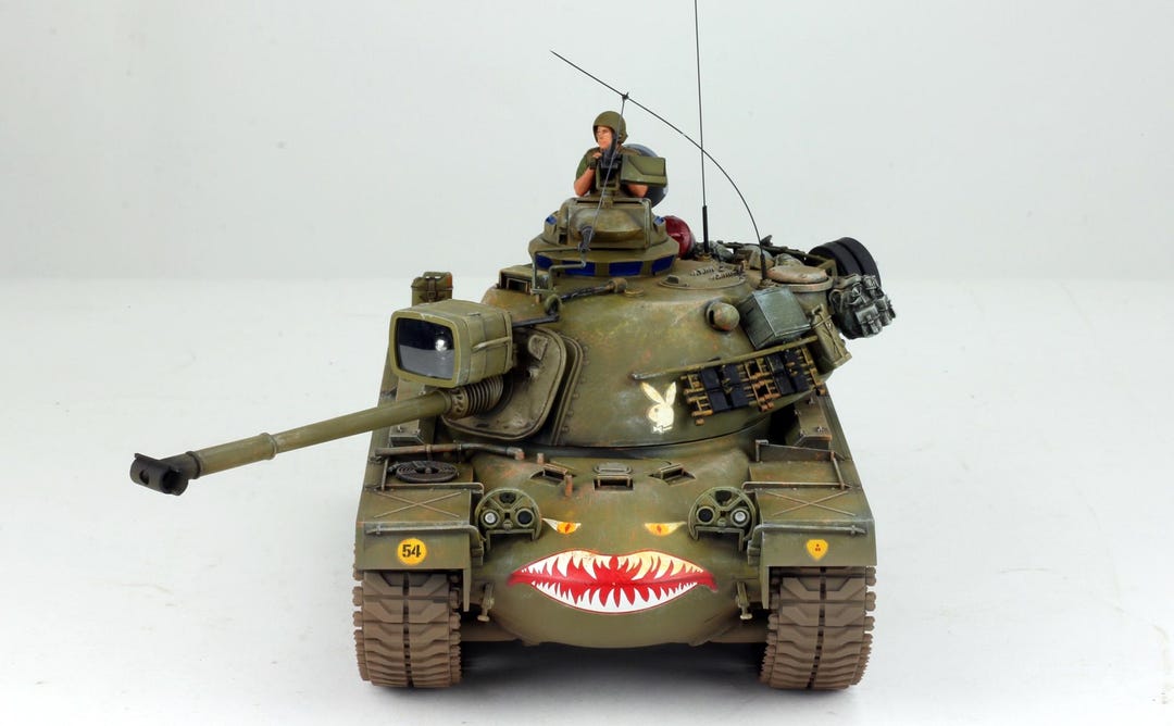 Probuilt Model 1:35 USMC M48A3 Patton /w Gunner Crew in Vietnam War - Etsy