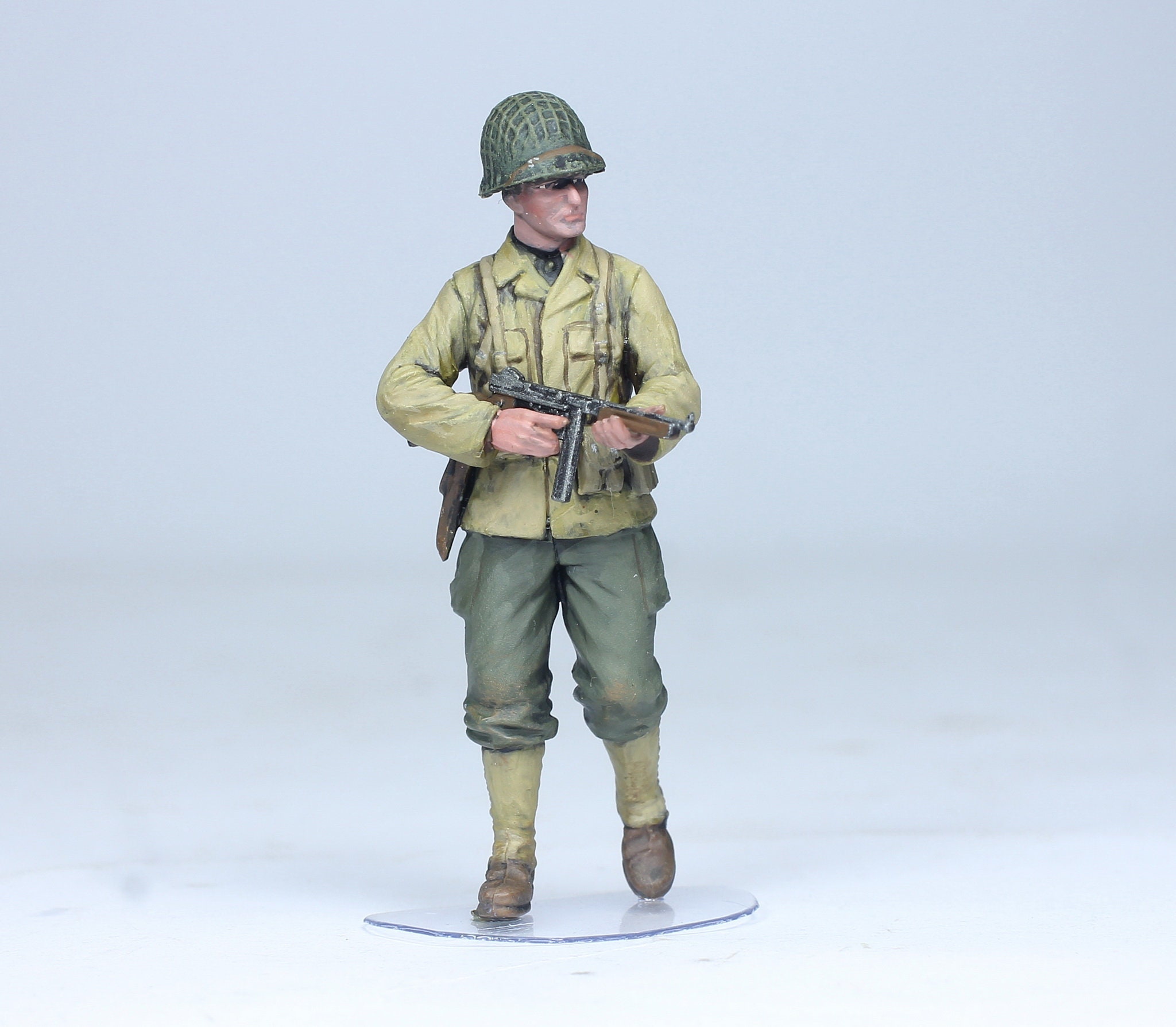 Painted Figures US Soldiers Infantry 04 Figures European WW2 1:35 Scale ...