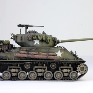 Pro Built Model Easy Eight M4A3E8 Sherman Tank WW2 1:35 - Etsy