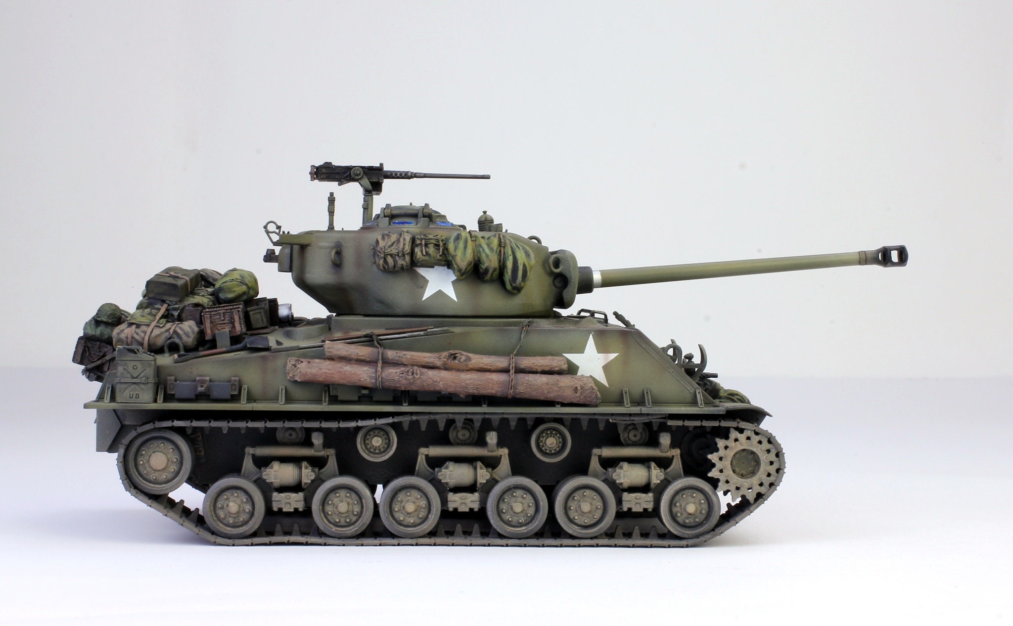 Pro Built Model Easy Eight M4A3E8 Sherman Tank WW2 1:35 - Etsy