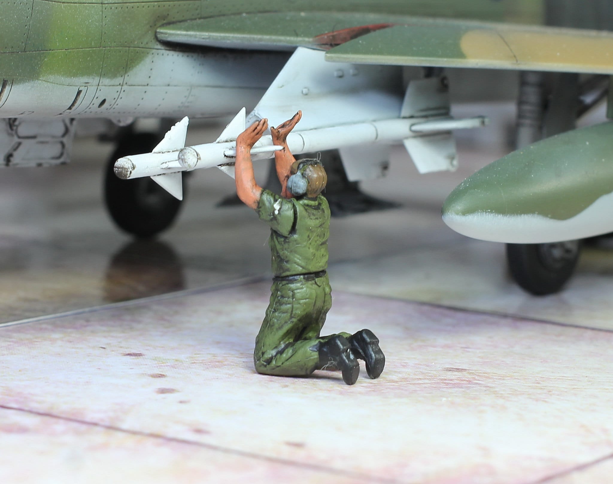 Gemalte Figur USAF Ground Crew 1:48 (Gebaut und bemalt durch ...