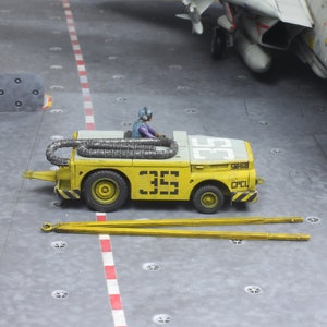 US Navy Flight Deck Tractor Model 1:72 Scale - Built & Painted - Etsy